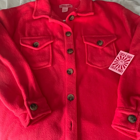 Coco And Shay | Jackets & Coats | Coco And Shay Beautiful Deep Coral ...